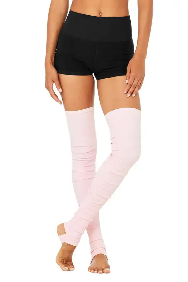 Alo Yoga® Goddess Leg Warmer Powder Pink Editorialist